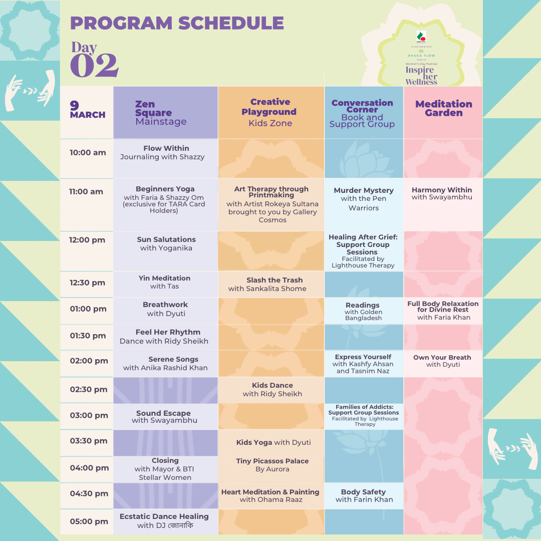 EMPOWER HER WELLNESS WOMENS DAY FESTIVAL | Dhaka Flow